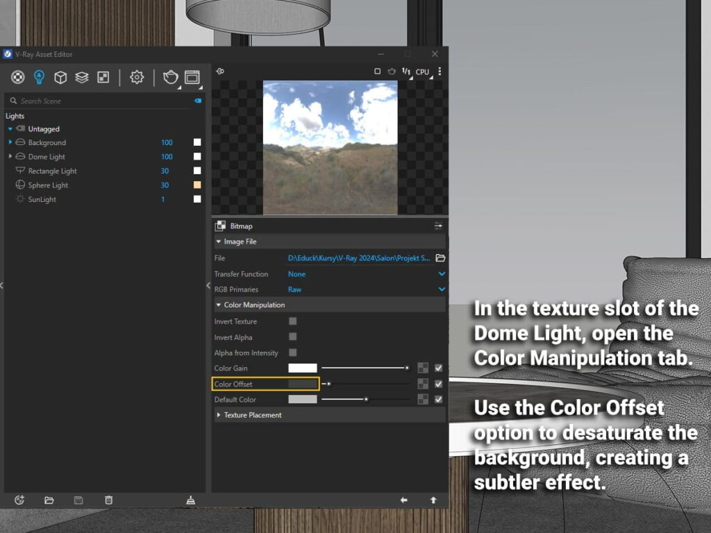 Improve Dome Light and HDRI Maps in V-Ray for SketchUp - Educk.org